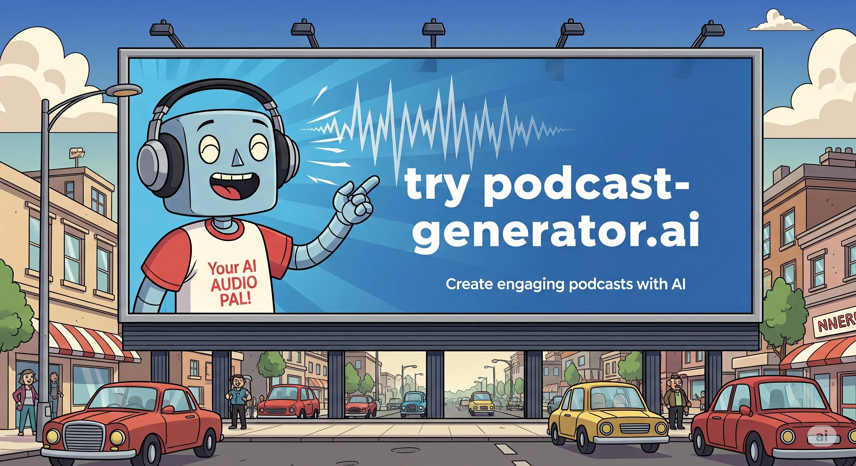 AI podcast generator - Make a podcast within seconds for free